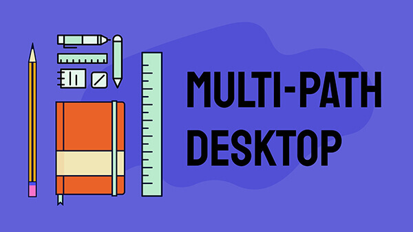Présentation bureau multi-chemin | Modèles Genially